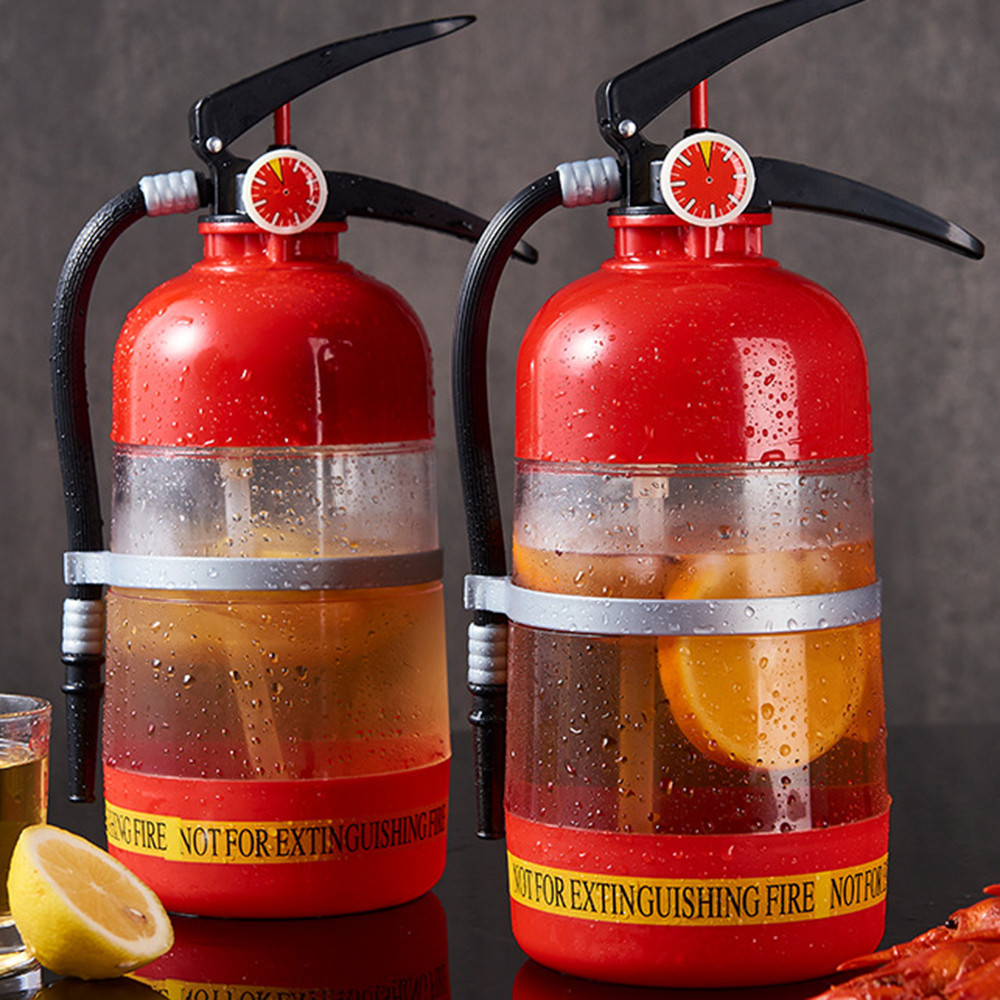 1.5L Fire Extinguisher Shaped Drink Bucket Large Capacity Beer ...
