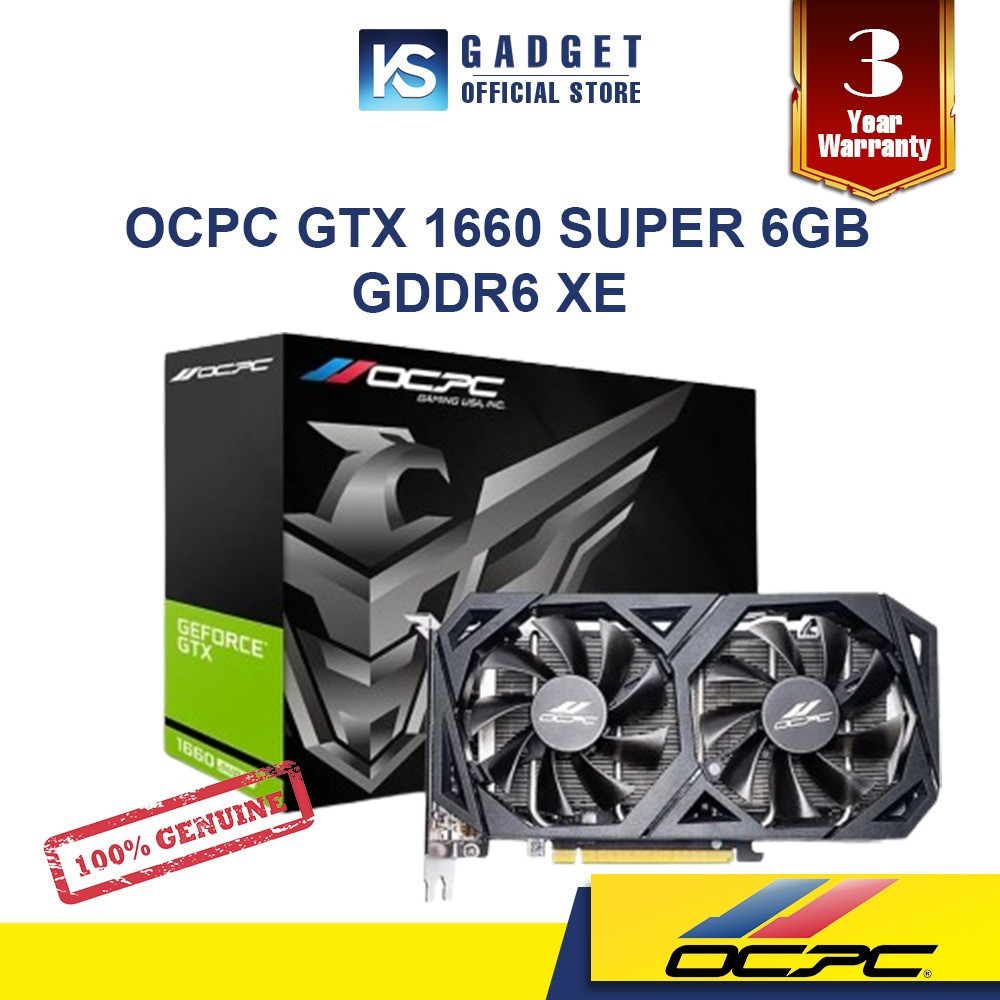 OCPC GeForce GTX 1660 SUPER 6GB XE GDDR6 Graphics Card ( OCVN1660G6XE ...