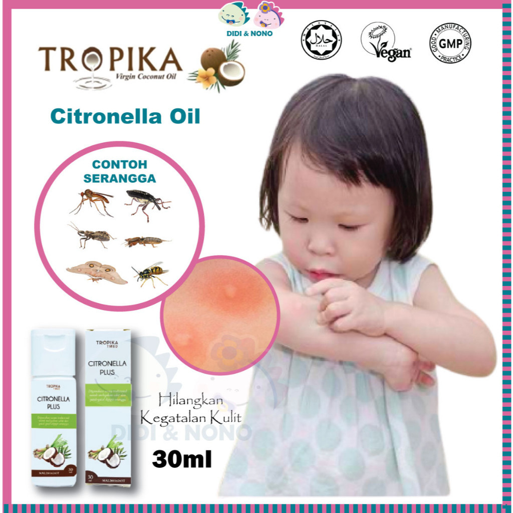 TROPIKA Citronella Oil Plus 30ml Halau Nyamuk, Semut, Serangga ...