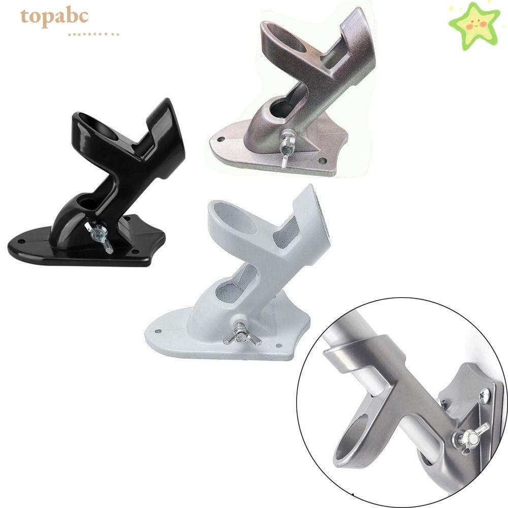 TOPABC Flagpole Base, Wall-mounted Metal Flag Pole Holder, Adjustable ...