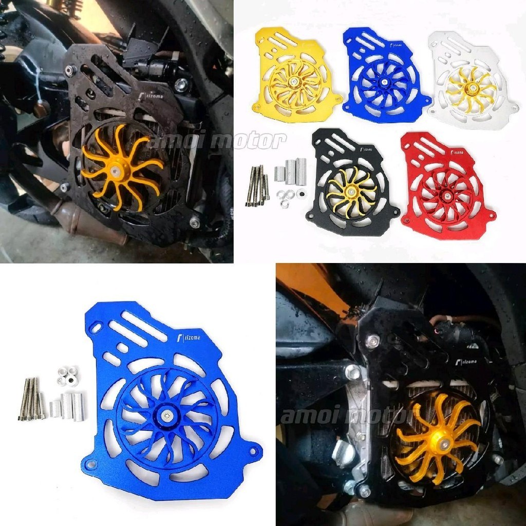 NVX V1 V2 NMAX V1 V2 RADIATOR COVER CNC ALLOY WITH FAN | Shopee Malaysia