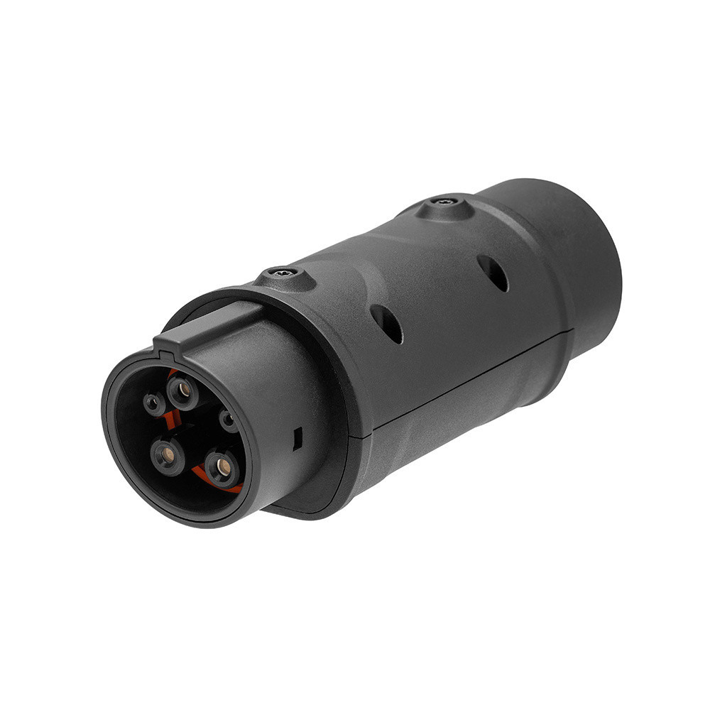 EVSE Adaptor 32A EV Charger Connector IEC 62196 Socket Type 2 To Type 1 ...