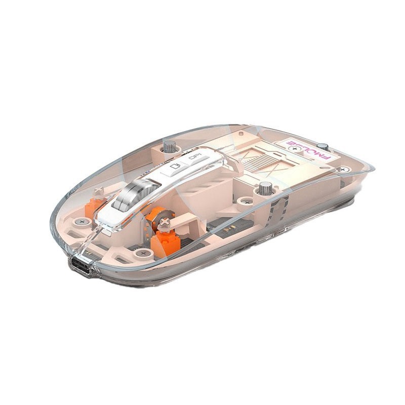M333 wireless bluetooth transparent mouse rechargeable seven colours ...