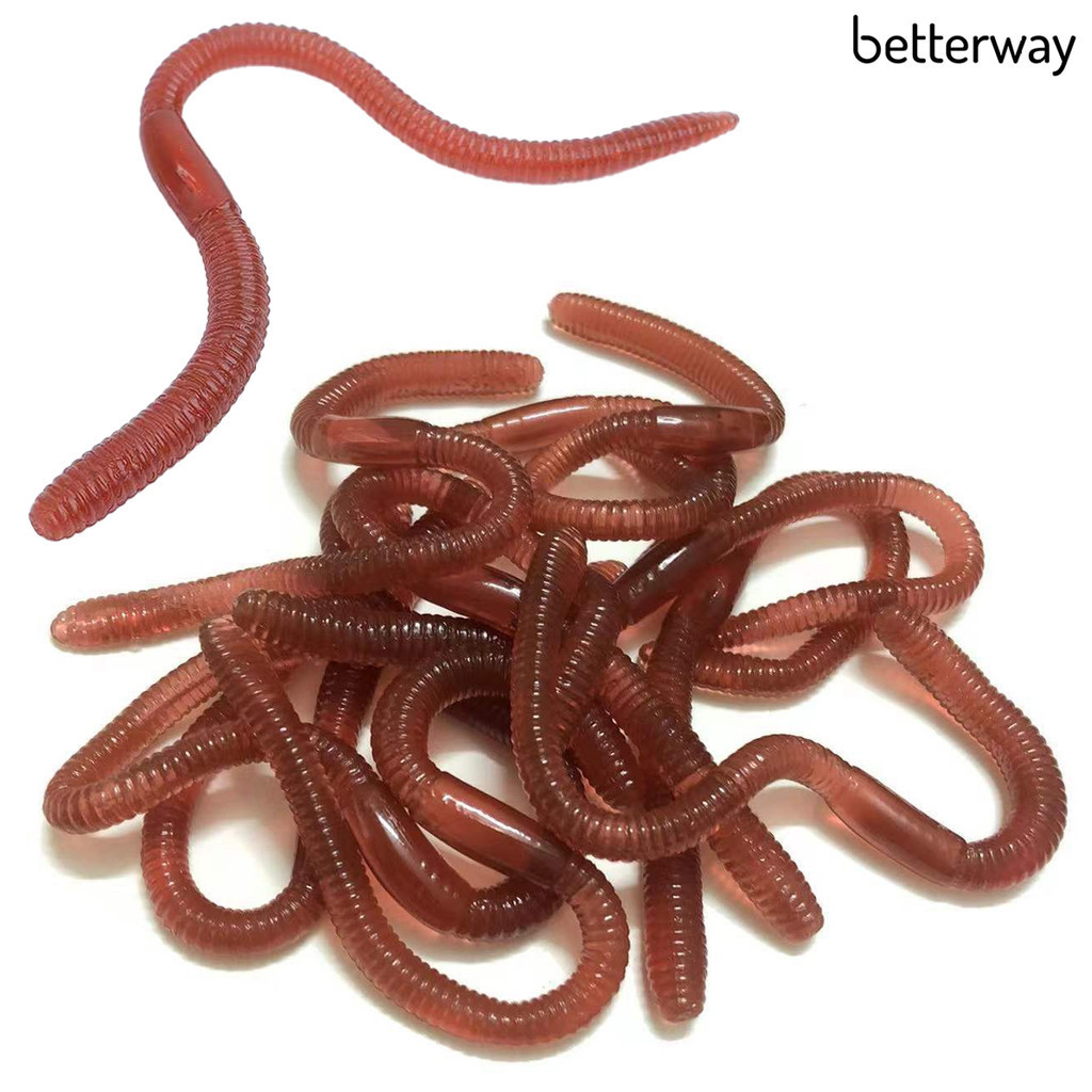 Betterway 10Pcs Stretchy Earthworm Prank Toy Realistic Long TPR ...