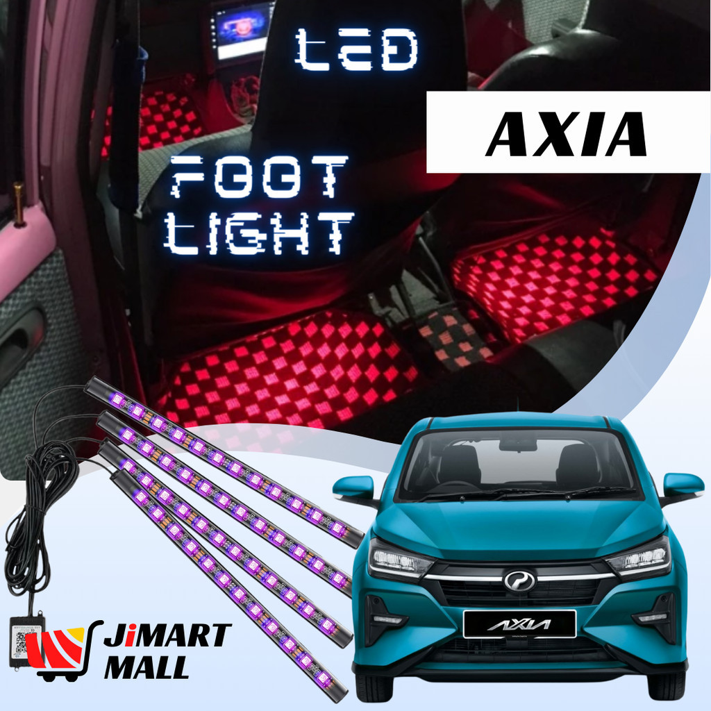 NEW AXIA 2023 LED AMBIENT LIGHT Foot Floor Lampu Kaki Kereta RGB ...