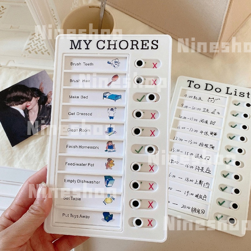 Reusable Daily Task Planning Board Detachable Chores Checklist Board ...