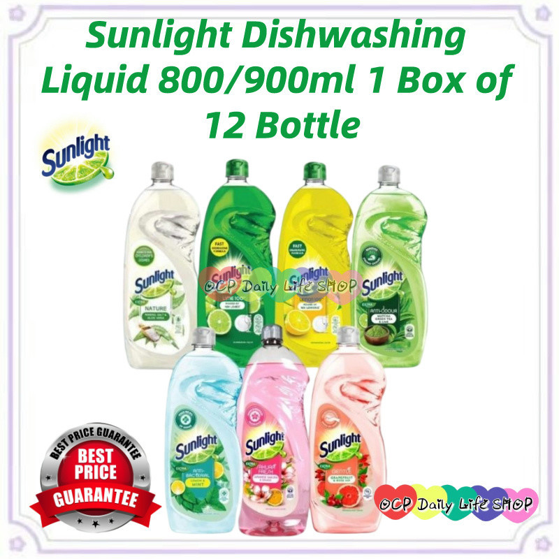 NEW ITEM!!! Sunlight Dishwashing Liquid 800/900ml - 7 Variants 1 Box of ...