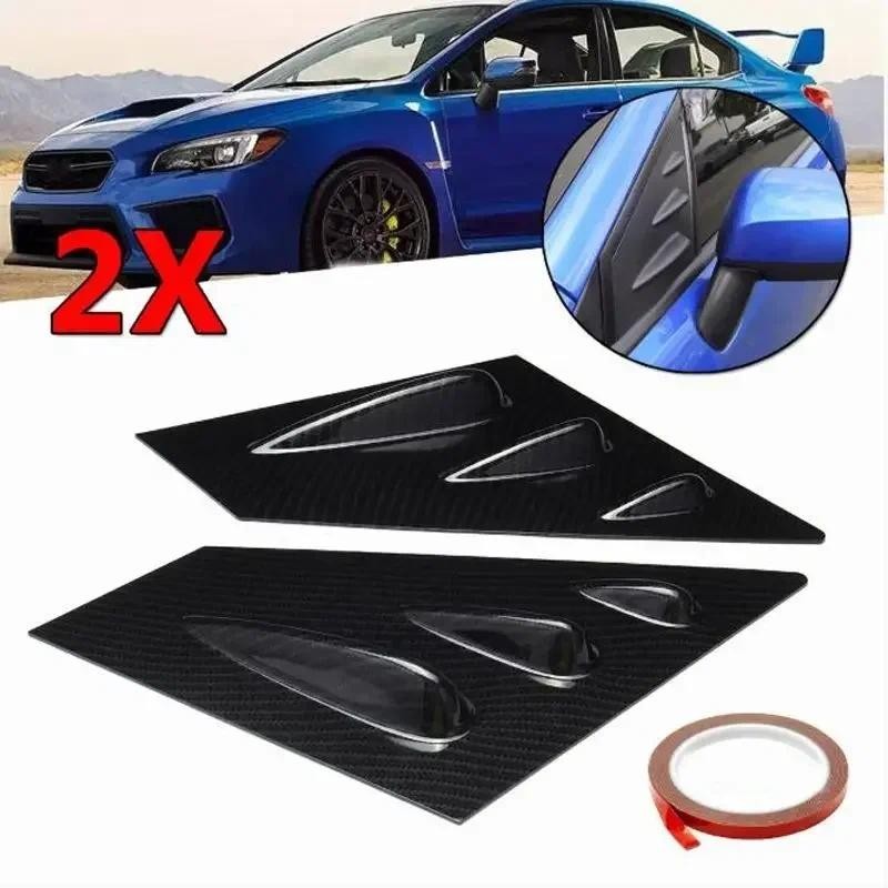 2x Carbon Fiber Look Car Front Louver Side Vent For Subaru WRX STI 2015 ...