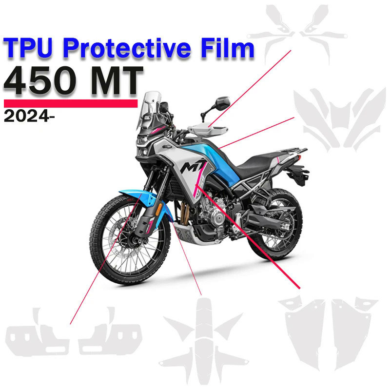 450 MT 2024- Motorcycle Complete Paint Protective Film Fairing TPU ...