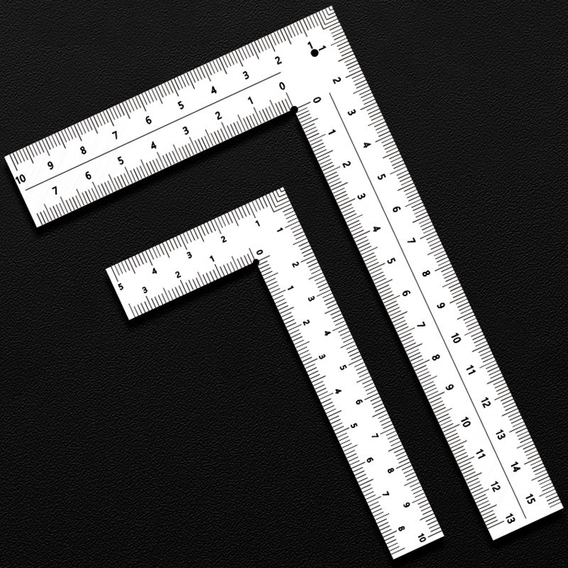Mini Stainless Steel L-shaped Ruler Measuring Layout Tool Stainless ...