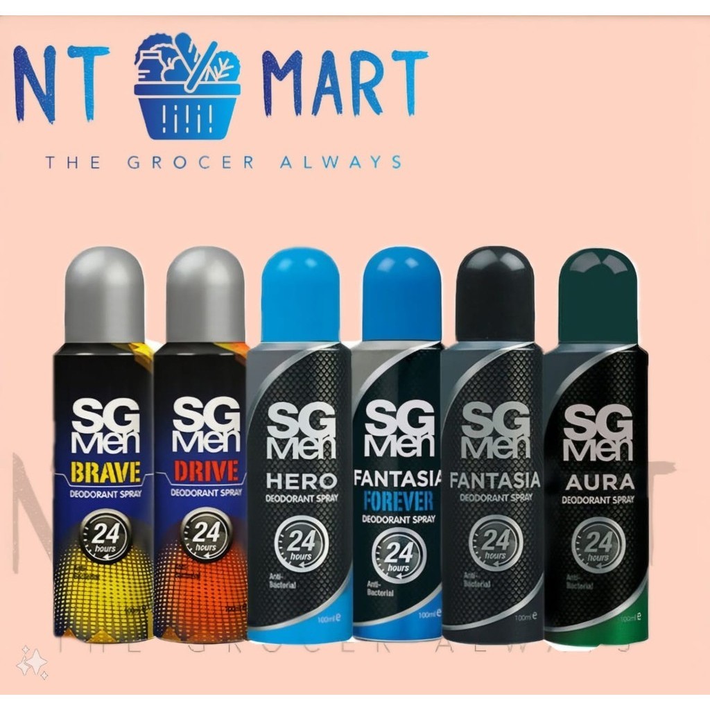 SG Men Deodorant Spray 100ml | Shopee Malaysia