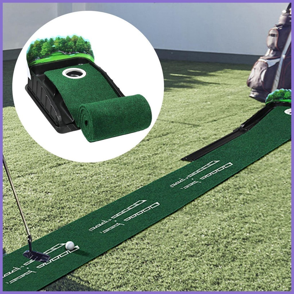 Practice Putting Green Indoor Golf Mat With Auto Ball Return Indoor ...