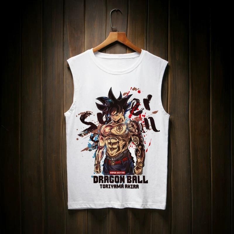 Dragon Ball Super Joint Saiyan Goku Clothes Sleeveless T-Shirt Men's ...