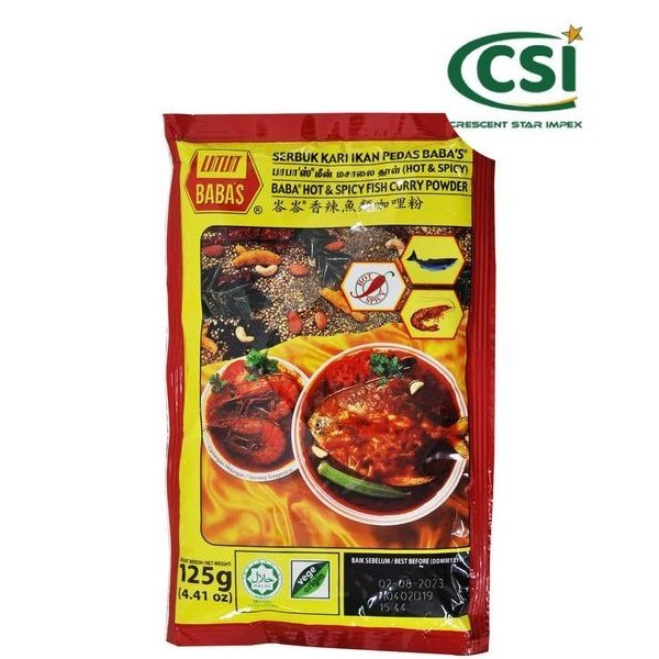 Baba's Hot and Spicy Fish Curry Powder 125g | Shopee Malaysia