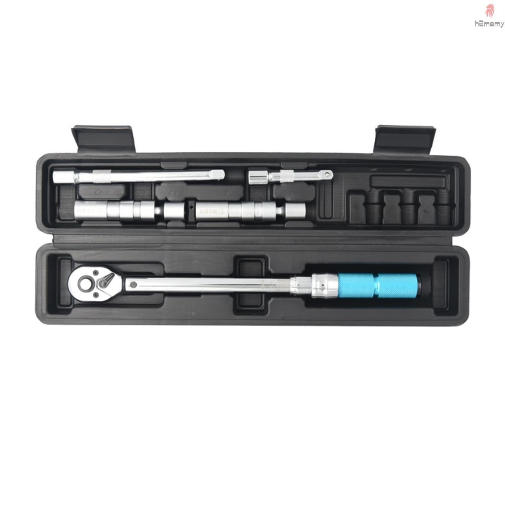 5 PCS 3/8 Inch Drive Click Torque Wrench Kit with Storage Case 5 to 60N ...