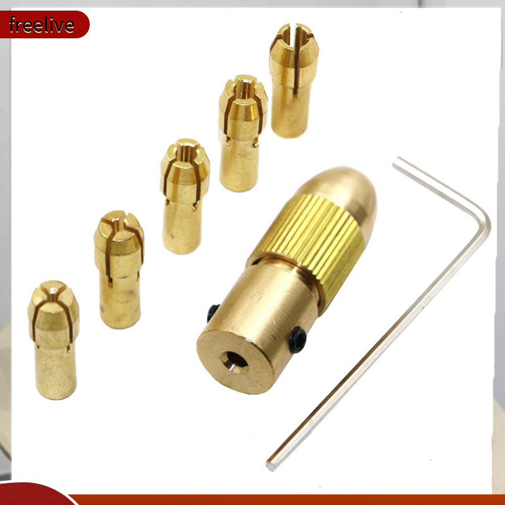 freelive| 7Pcs Brass Micro Twist DIY Hobby Model Tool Mini Metal Chuck ...