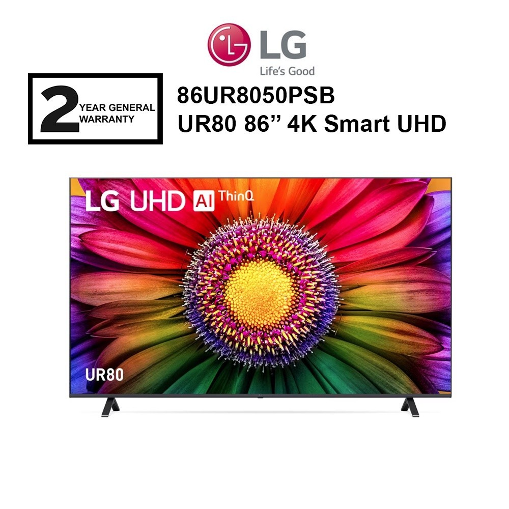 LG UR80 86'' 4K Smart UHD TV with Al Sound Pro 86UR8050PSB Television ...