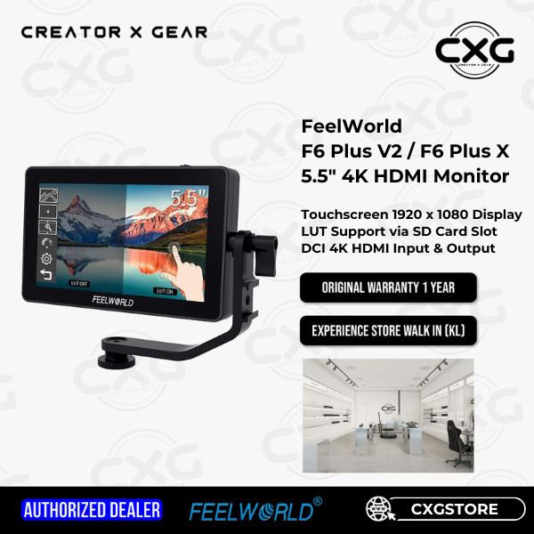 FeelWorld F6 Plus V2 / F6 Plus X (1600nit Brightness) 5.5" 4K HDMI ...