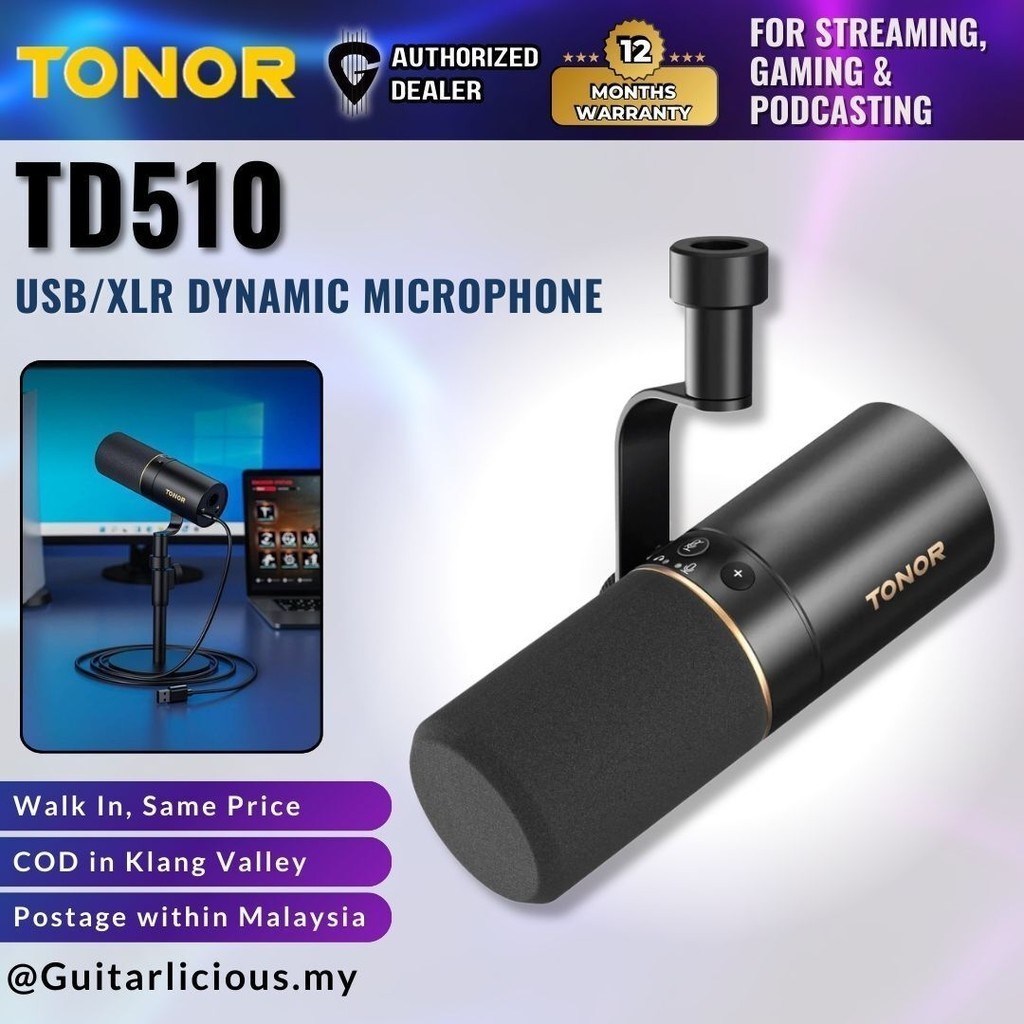 TONOR TD510 USB/XLR Microphone for Gaming, Streaming, YouTube ...
