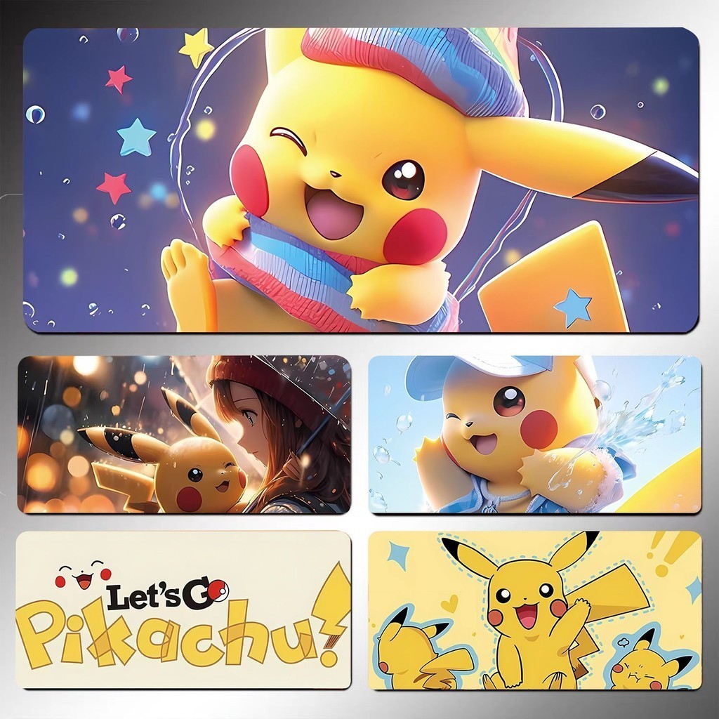 Pikachu Mouse Pad Oversized Game Gaming Office Computer Keyboard Pad ...