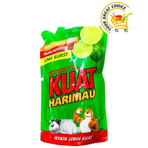 Kuat Harimau Dishwash Liquid Lime 650ml | Shopee Malaysia