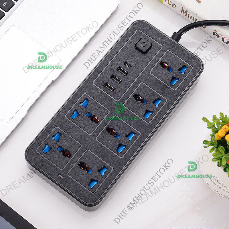Usb Socket With 3way Independent Switch With 3- Port Luminous USB With 2M Cable 3way Socket ...