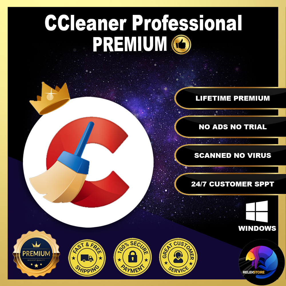 CCleaner Professional 2023 ⭐ Full Version ⭐ Windows PC Software ...