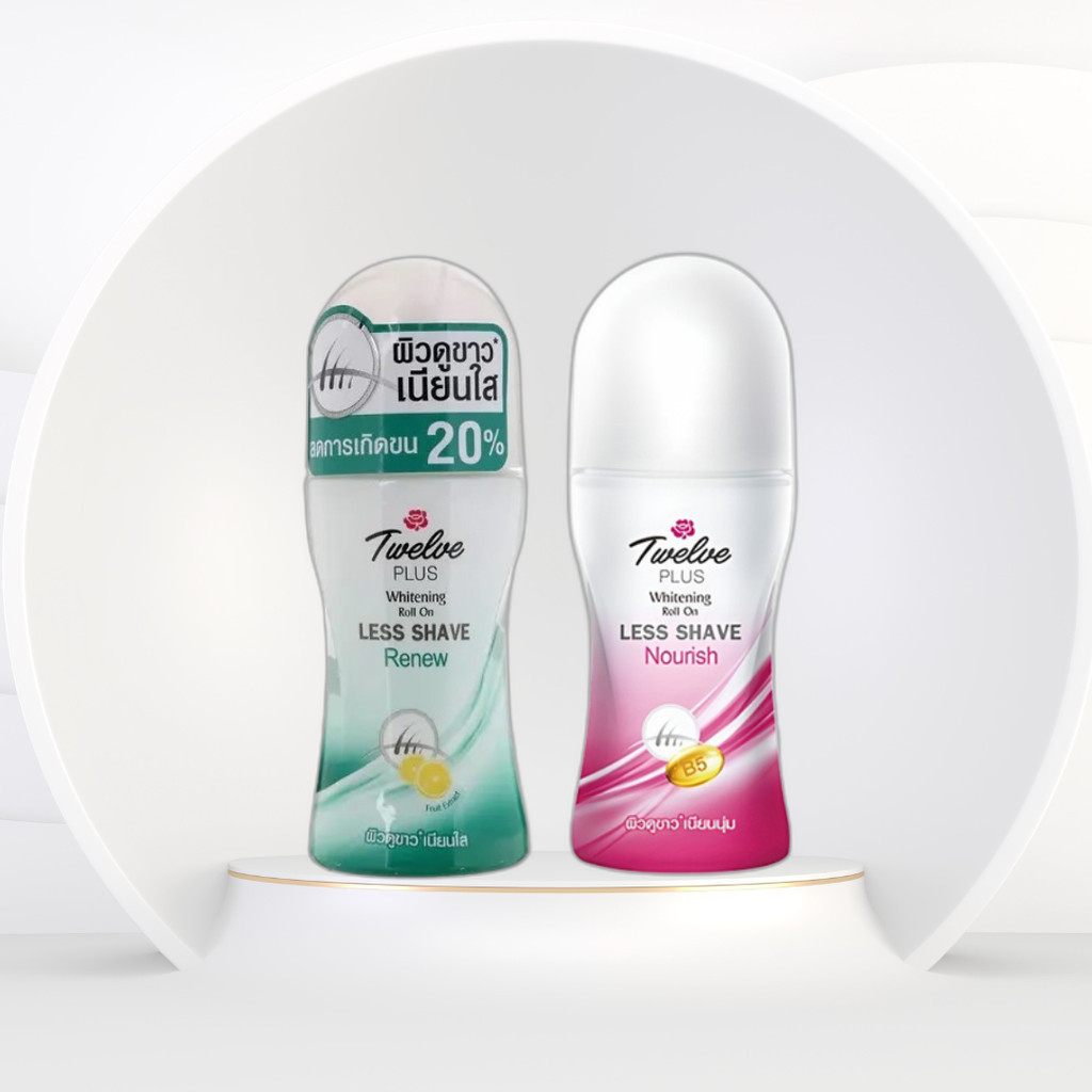 🔥Thai🔥 12 Plus Rollon Whitening Less Shave 25ml - Renew / Nourish ...