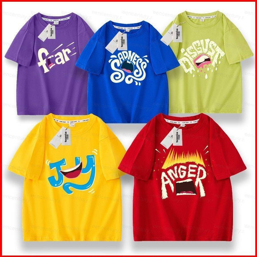YS Inside Out 2 Sadness Anger Joy Kids T-shirt top Short sleeve 2024 ...