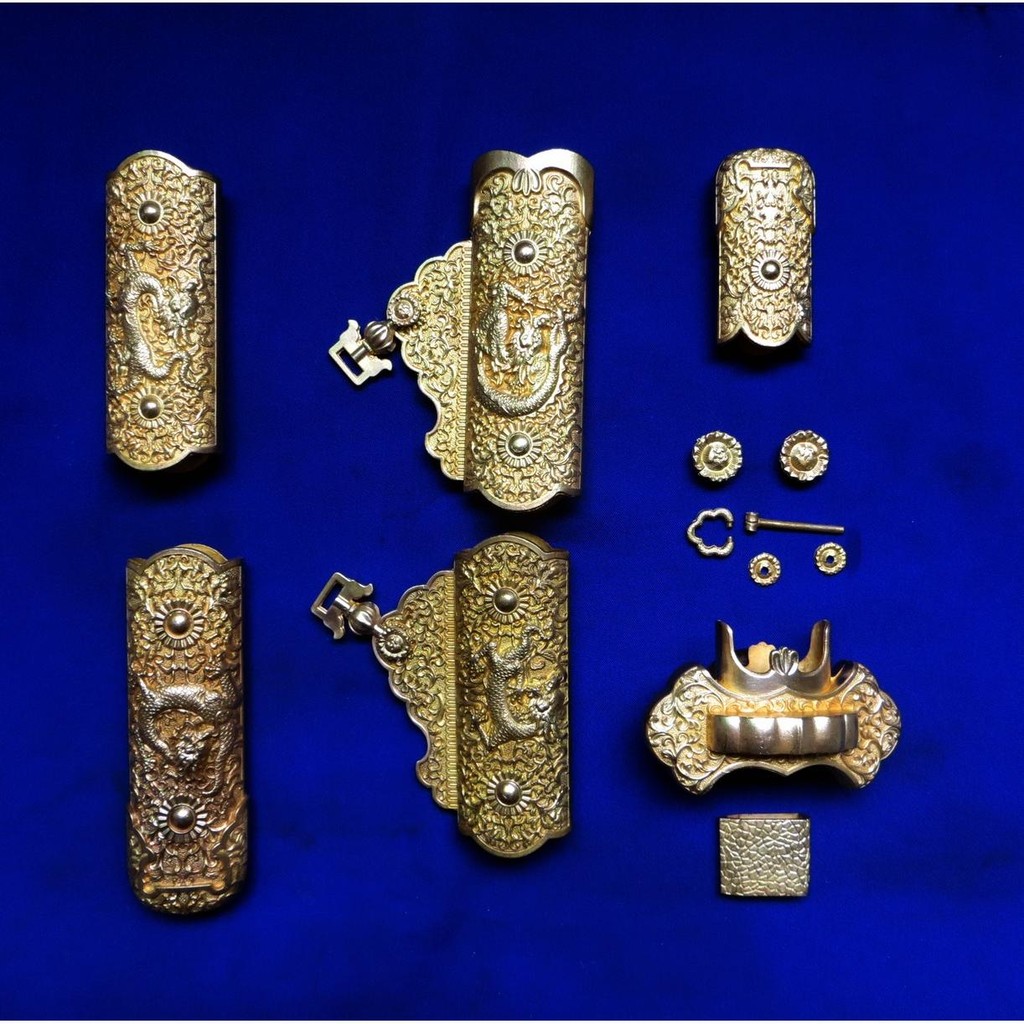 Refined Brass Deluxe Tang Sword Installation Pure Copper Tang Sword ...