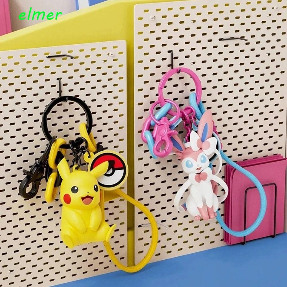 ELMER Pikachu Figures Keychain, Sprigatito Fuecoco Gengar Pendant, Bag ...