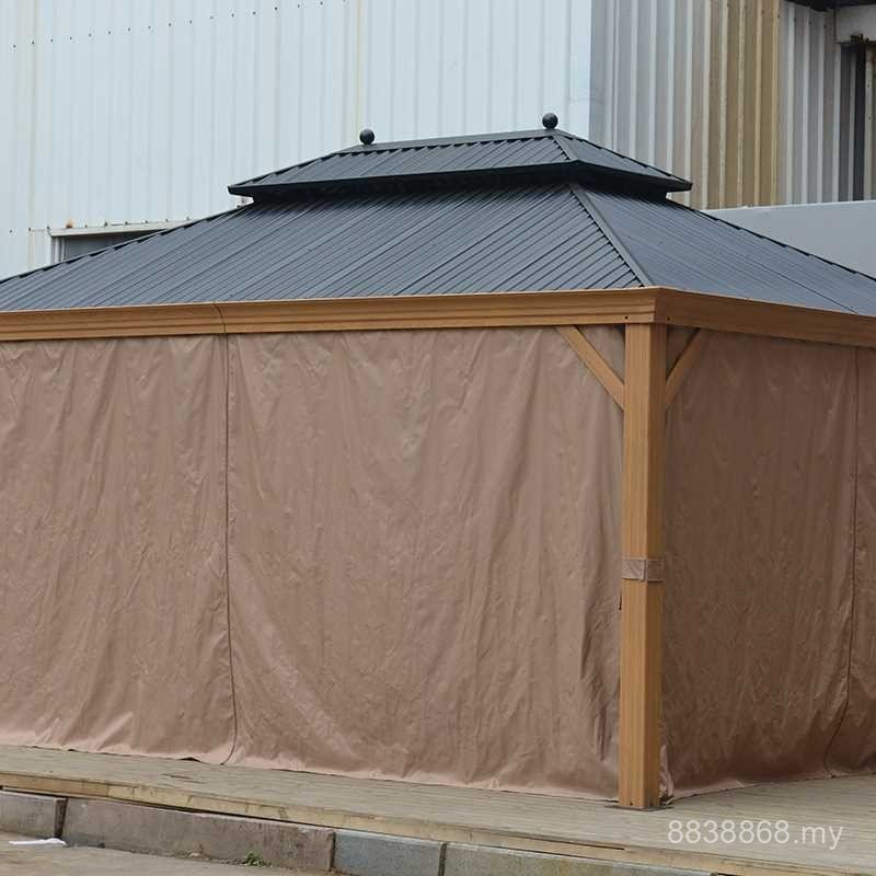 Pavilion Luar Halaman Vila Teduhan Teduhan Taman Kanopi Teres dengan ...