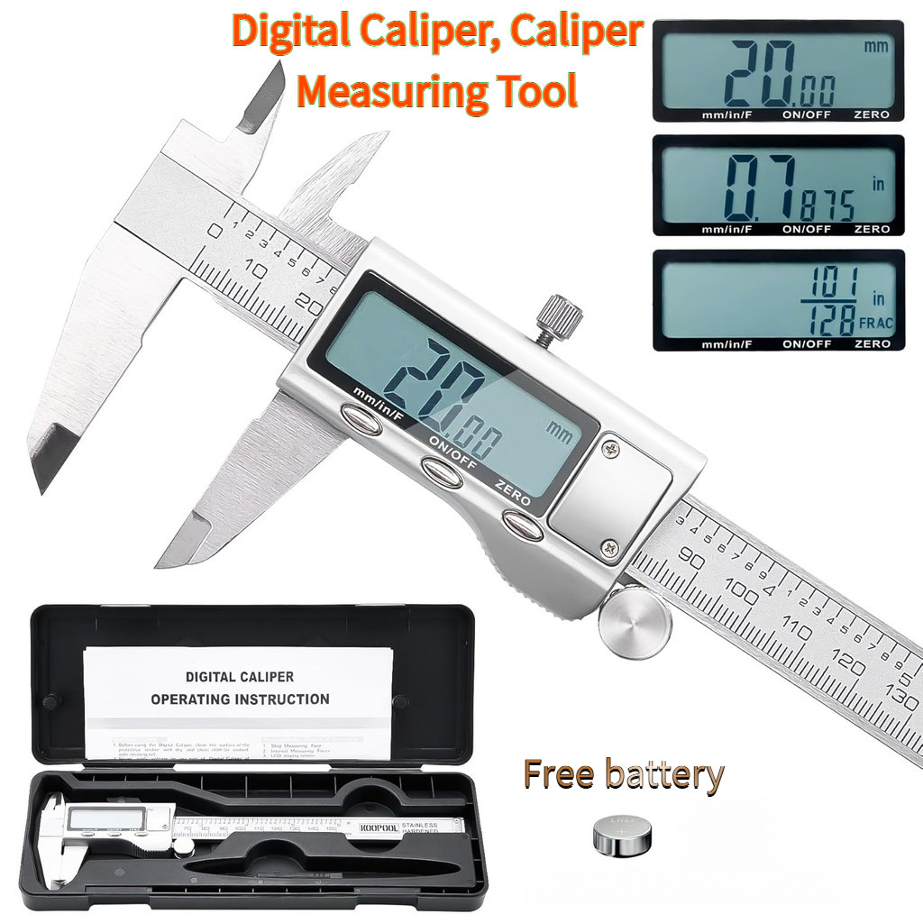 Fast Ship⚡Caliper Measuring Tool with Stainless Steel, Electronic ...