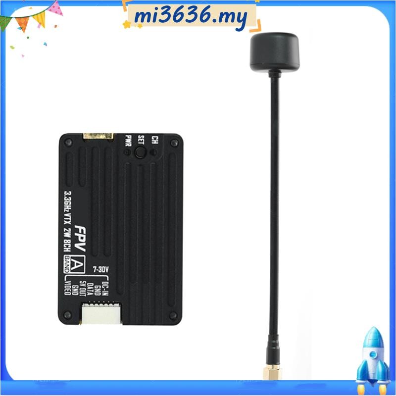 3.3G 2W VTX+Antenna Kit 2000mW 8CH Audio Video FPV Transmitter for RC ...