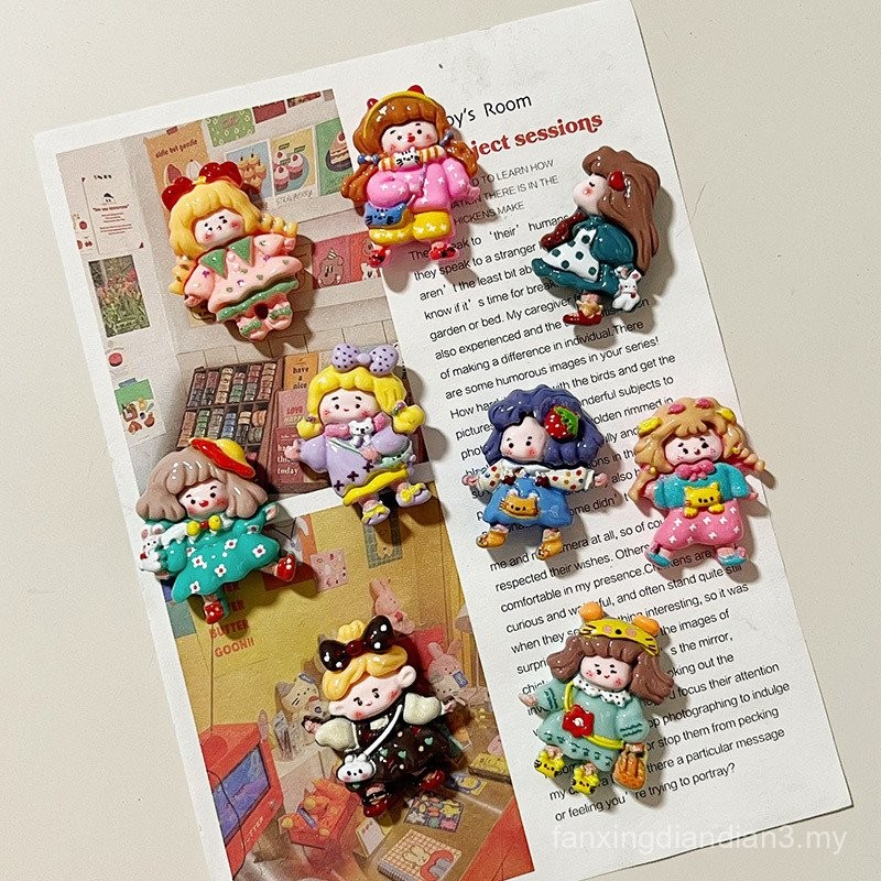 [99% Praise Rate] Cute Mini Dopamine Girl Refrigerator Sticker Girl ...