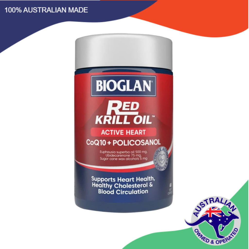 Bioglan Red Krill Oil Active Heart 60 Capsules | Shopee Malaysia