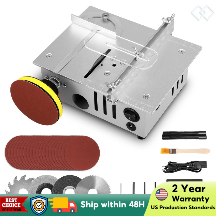Micro table saw with sand plate, 96w portable precision table saw, 5000 ...