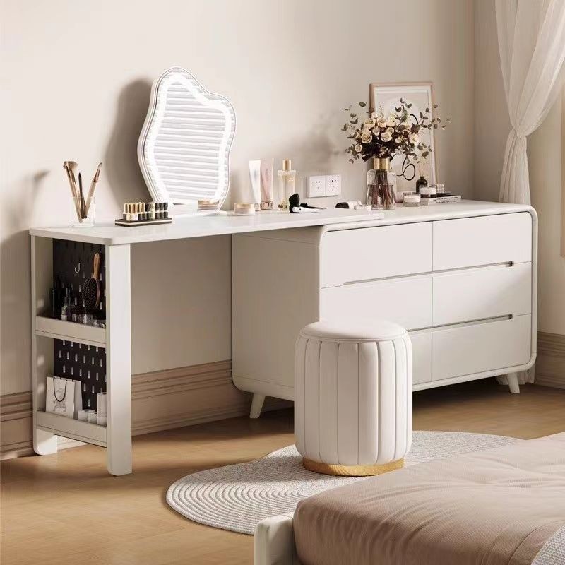 【FYS】Nordic Dressing Table Drawer All-in-One Solid Wood Bedroom Modern ...
