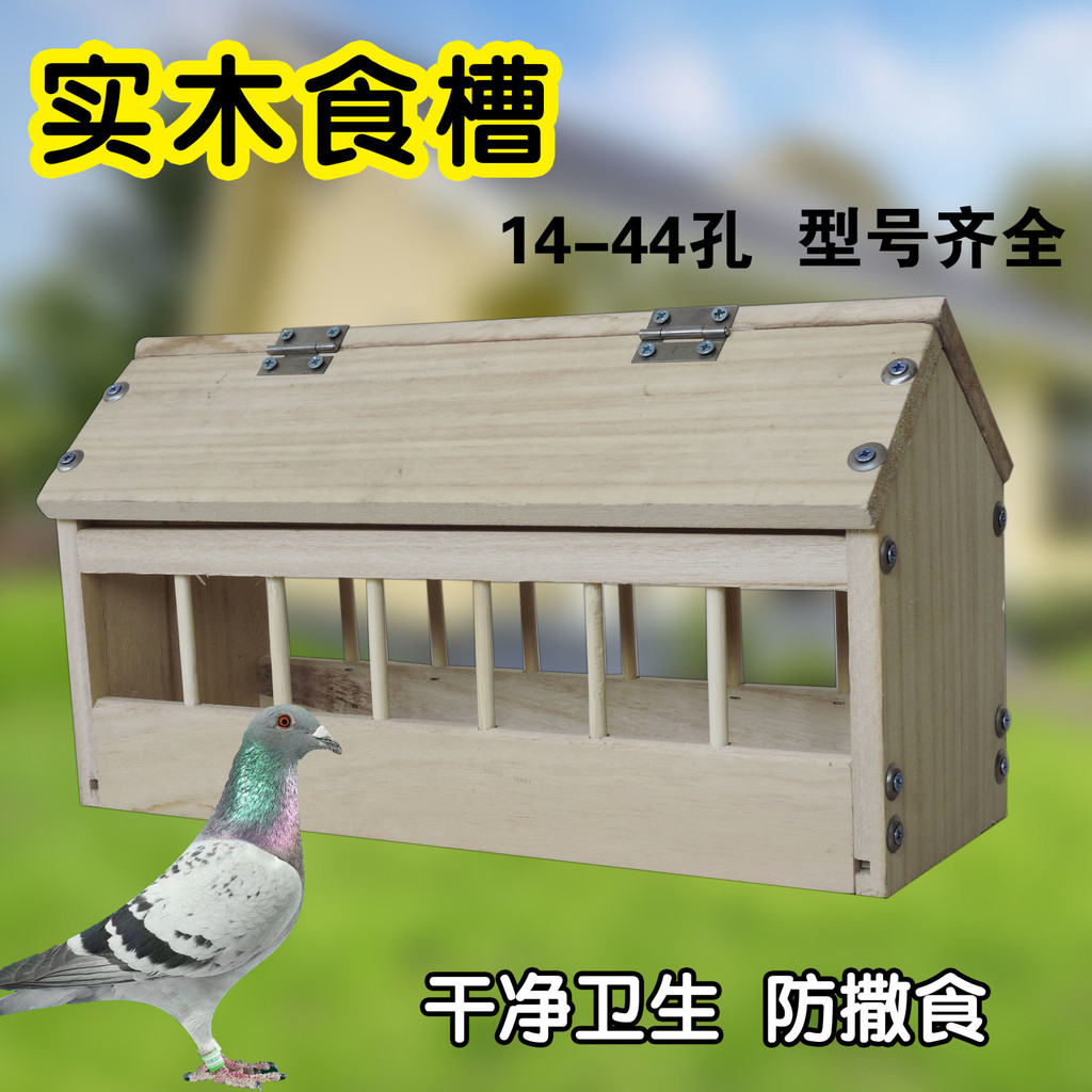 Solid Wood Food Trough Pigeon Paulownia Food Trough Believe Pigeon Food ...