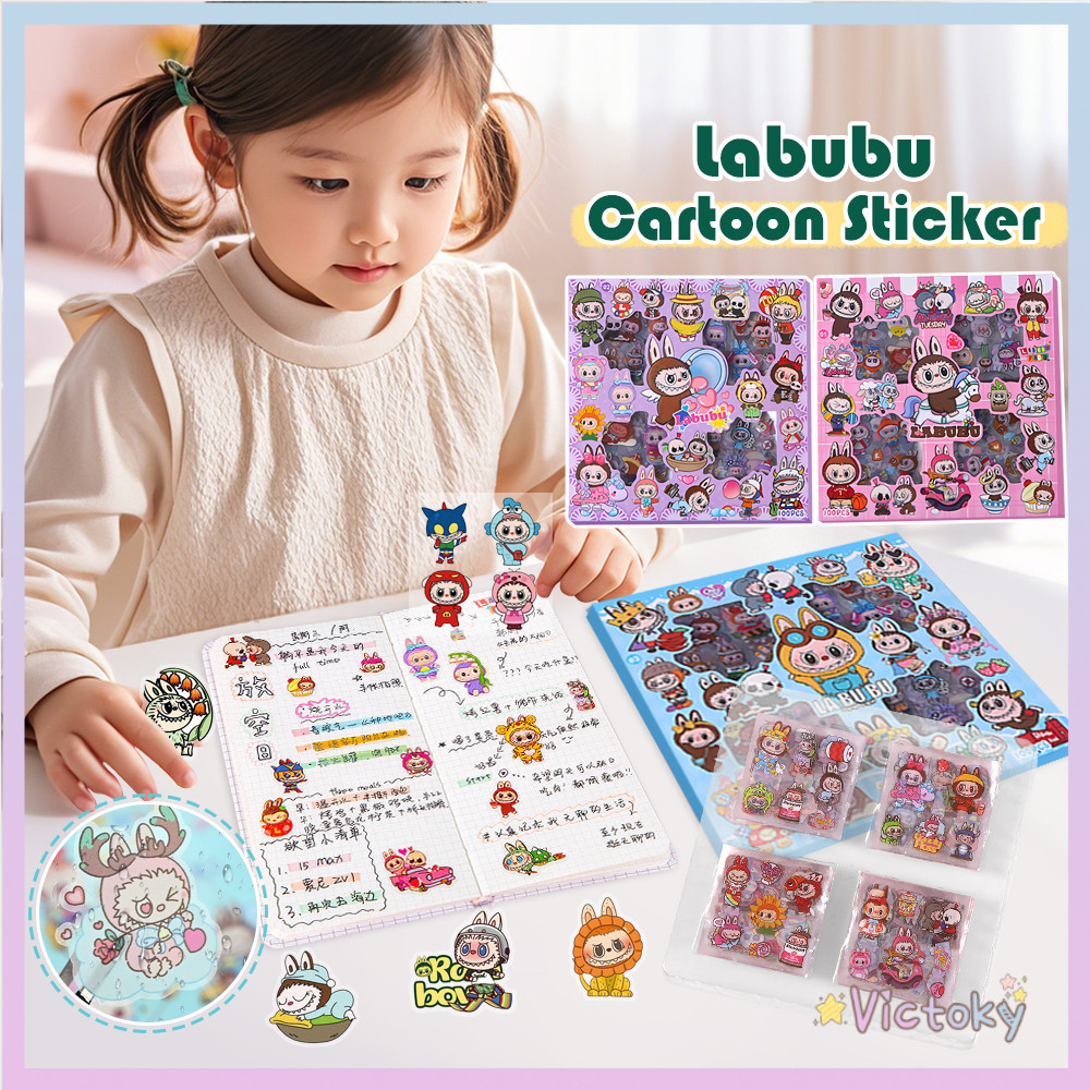 Victoky 100Pcs Labubu Sticker Cute Sticker Waterproof Birthday Gift ...