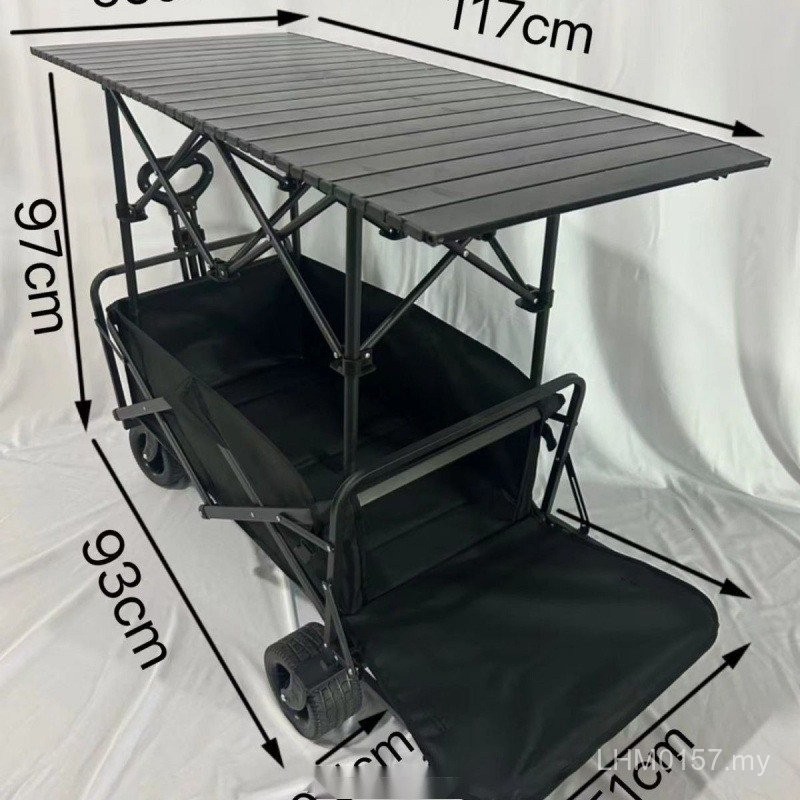 Foldable Stall Trolley Influencer Outdoor Iron Lift Foldable Stall Cart ...