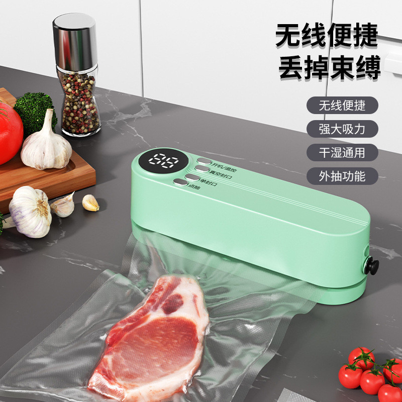 Food Preservation Machine Vacuum Plastic Sealing Wireless Portable ...