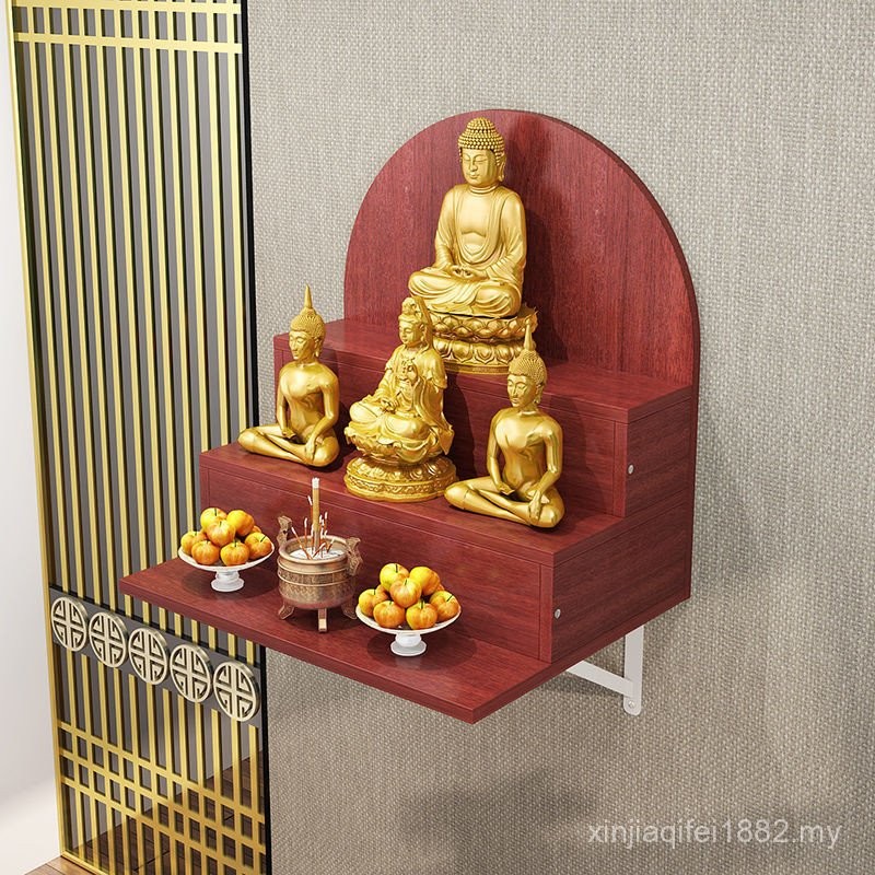 [801 Person Praise] Wall-Mounted Buddhist Shrine Buddhist Cabinet ...
