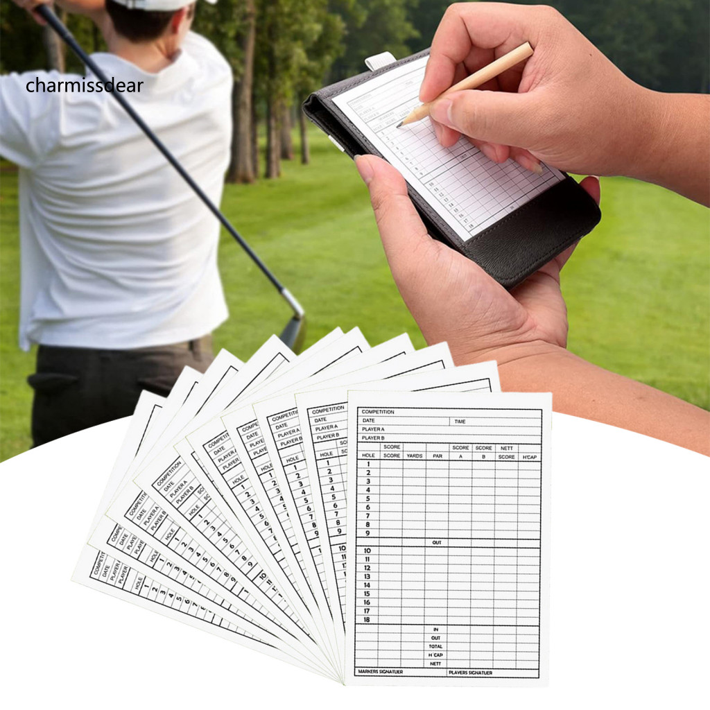 CHA Sturdy Golf Scorecard Material Golf Scorecard Smooth Paper 10 Pcs ...