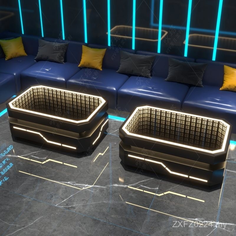 Bar Abyss Glass G8TX Luminous Table Light Luxury Coffee Table Table KTV ...