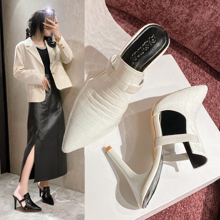 Pointed Toe Stiletto High Heels Women's Slip-On | Shopee Malaysia