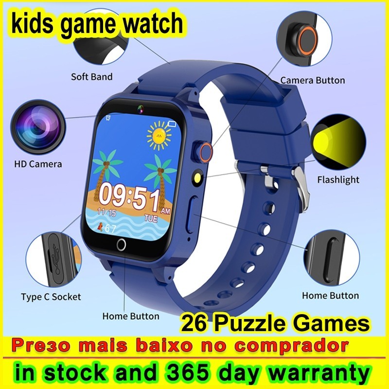 Kids Smart Watches Girls Boys With 26 Games Touch Screen Camera ...