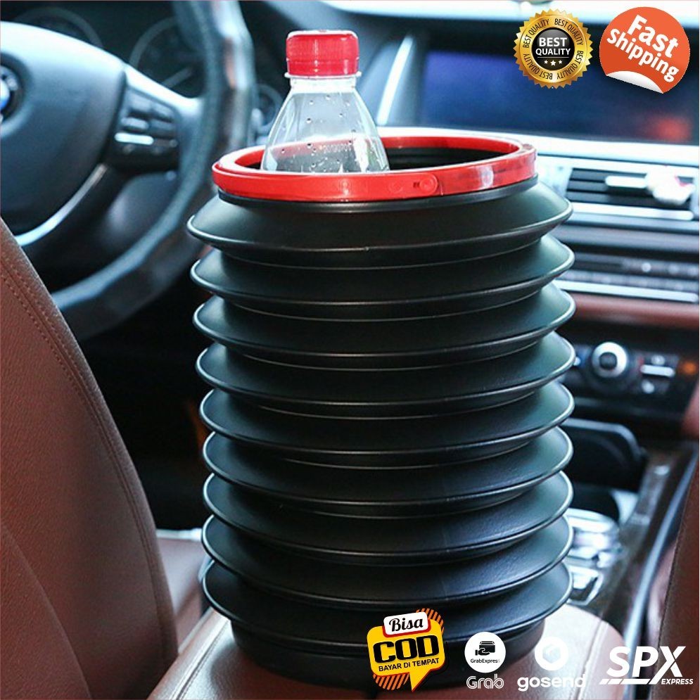 Portable Folding Trash Bin And Bucket Car Room Foldable Car Trash Bin ...