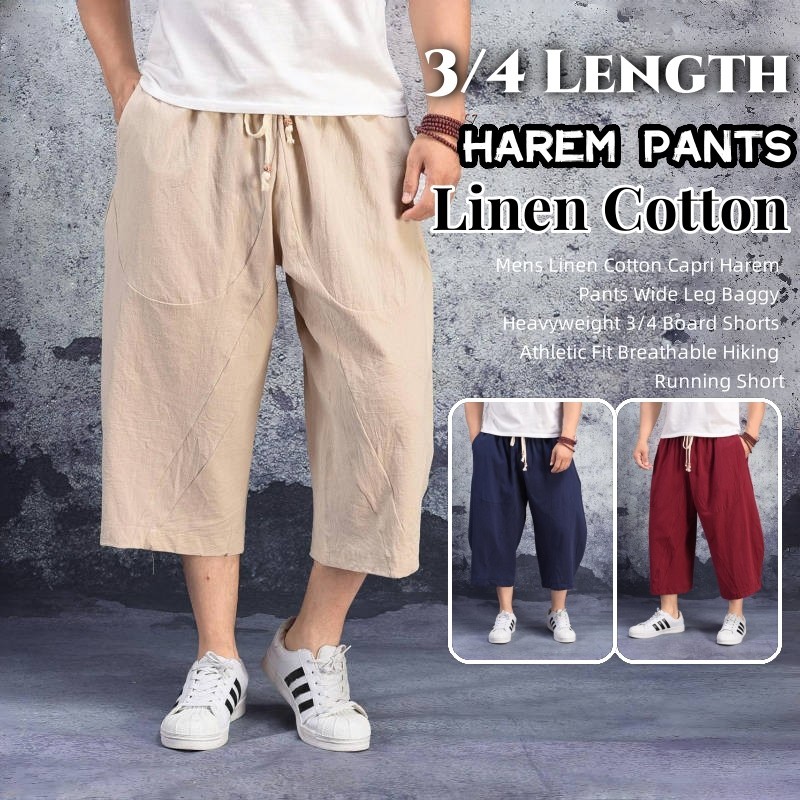 Men's Loose casual shorts pants Summer Male vintage Rick Owens style ...