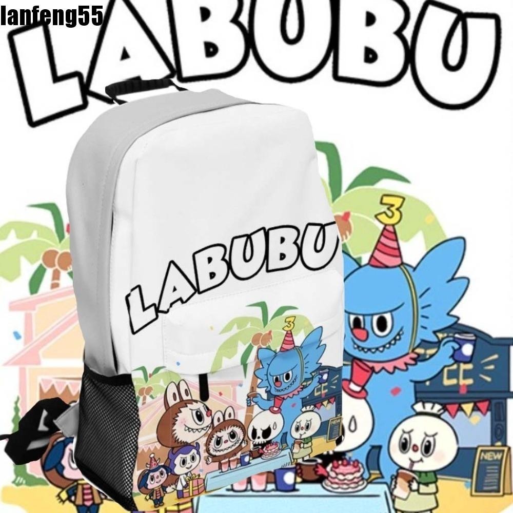 LANFENG Cartoon Rucksack, PU Waterproofing Labubu Leather Backpack ...